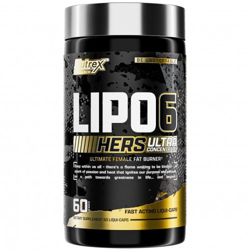 Жиросжигатель для женщин Липо 6, похудения Nutrex Lipo-6 Black Hers Ultra Concentrate капсулы 60 шт (USA Version)