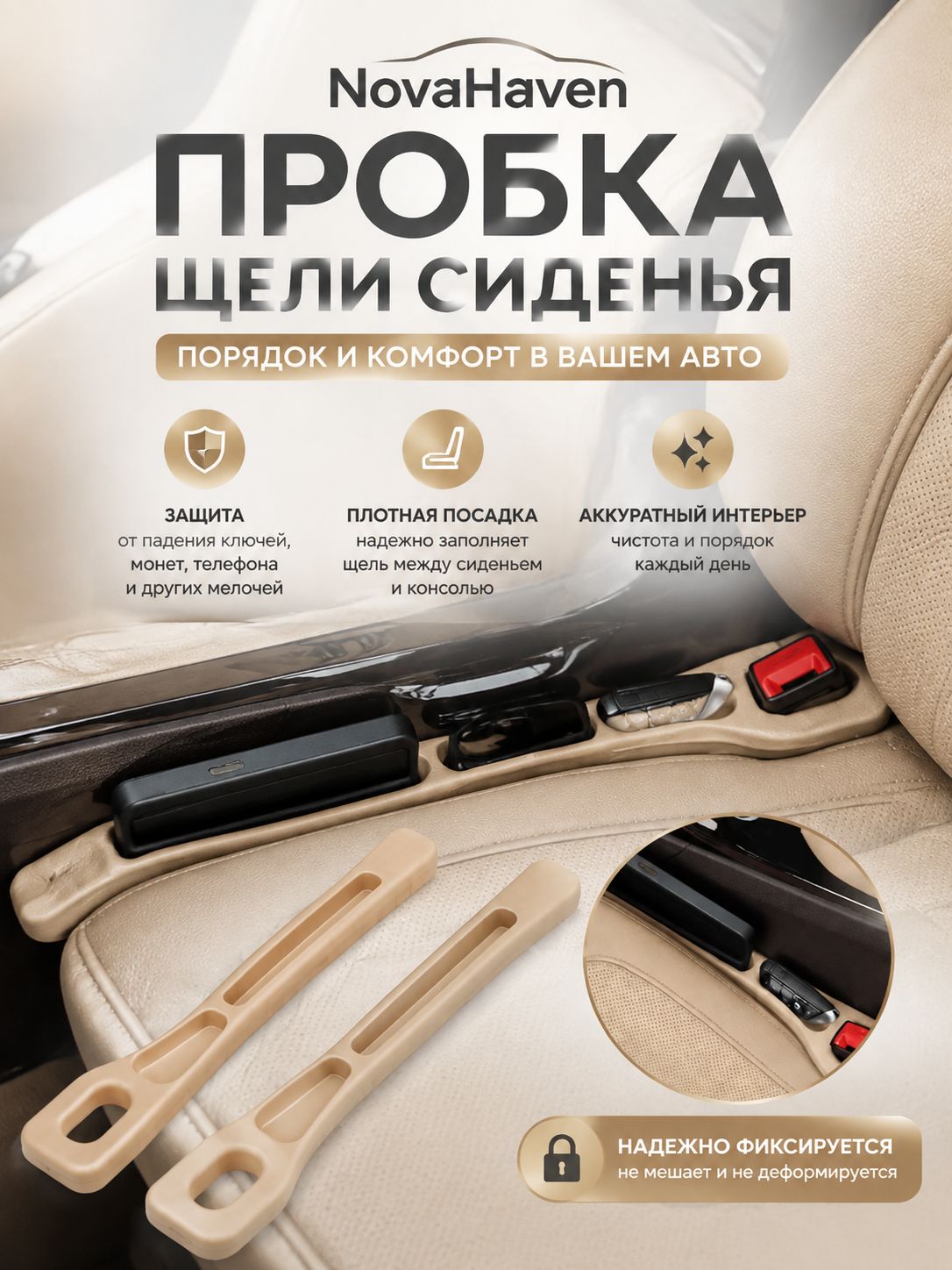 Пробка щели сиденья 2 шт, для автомобиля, защиты от мелких предметов и удобства в салоне