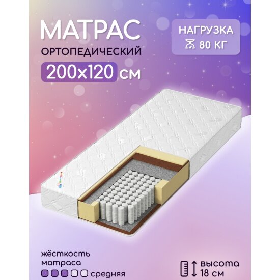 Матрас Капризун Дрим Хард ППУ Плюс 120х200х18 см