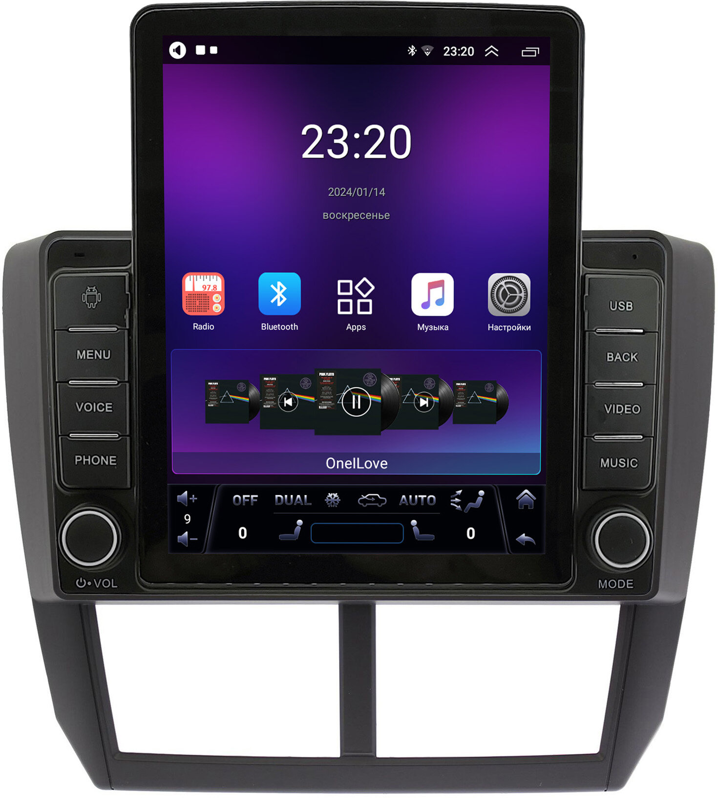 Штатная магнитола Subaru Forester 3, Impreza 3 2007-2013 Canbox GTR095-9080 на Android 10 (QLed, 4/64, DSP, CarPlay)