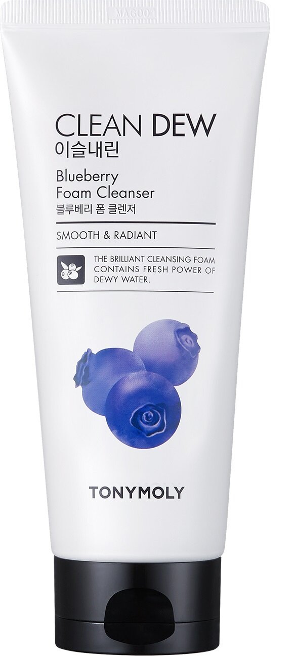 Tony Moly Пенка для умывания с экстрактом голубики Clean Dew Blueberry Foam