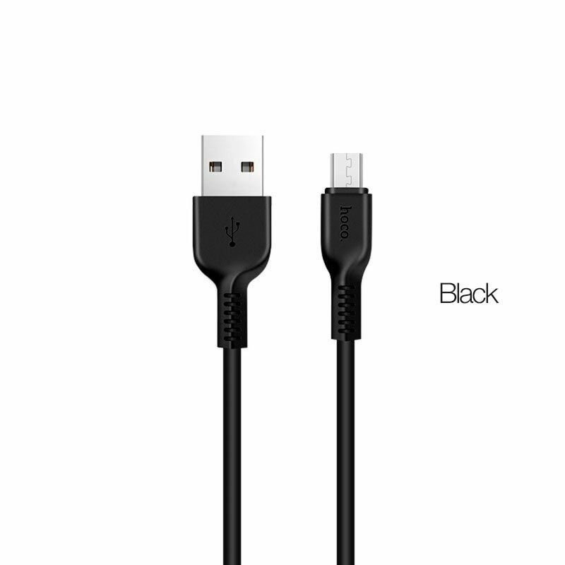 Кабель USB - MicroUSB, 1 метр, HOCO X20 Flash, черный