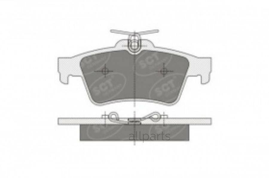 SCT GERMANY SP357 колод. торм. перед. FORD FOCUS II/III/KUGA II 13-/VOLVO V50/S40 04-/V40 13-/MAZDA 3 04-/09-