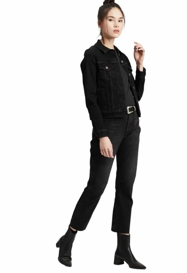 Джинсы зауженные Levi's 501 Crop, размер 31/30, black sprоut — фото 1