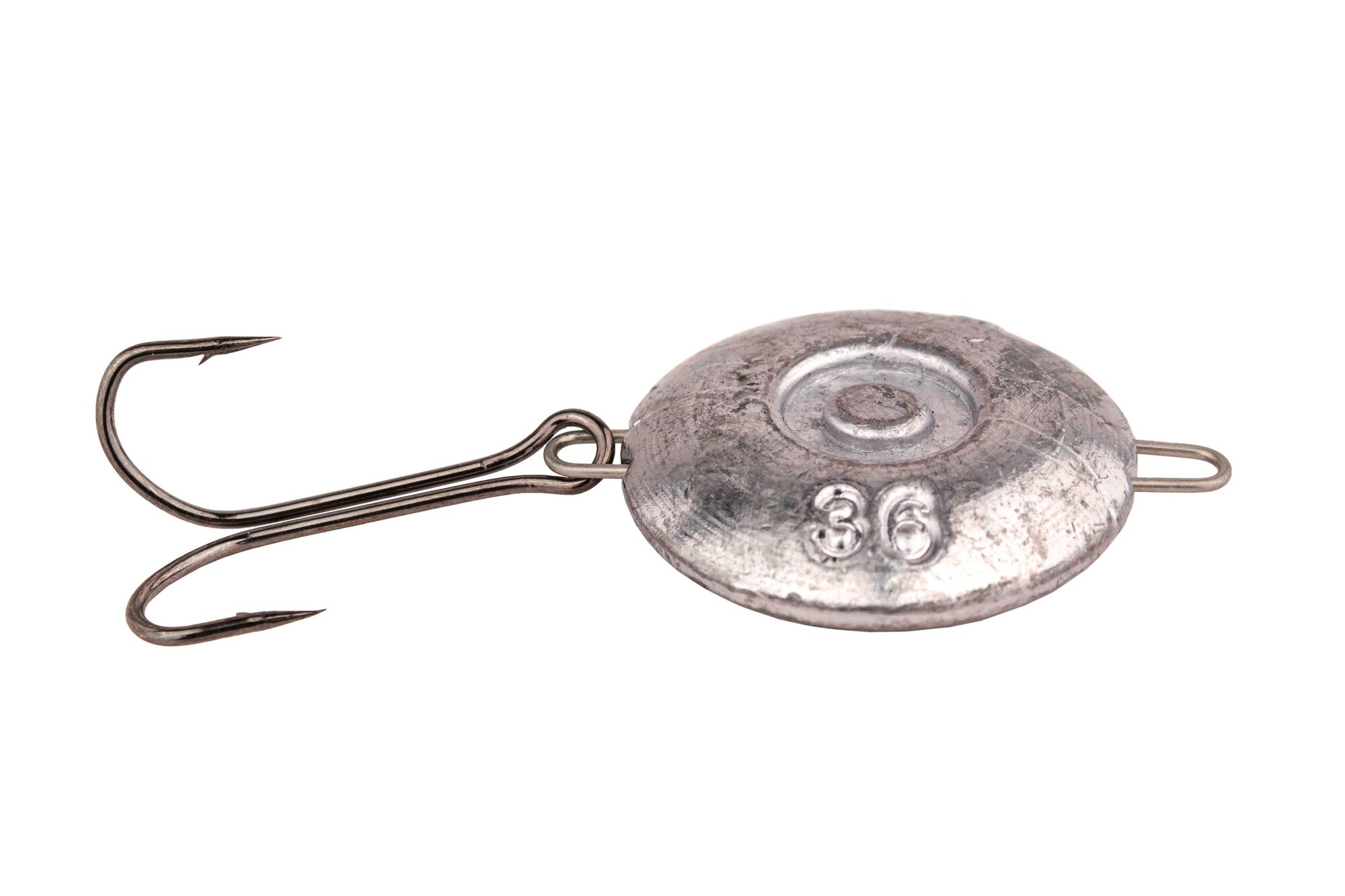 Уловка Пуговица Блесна 36гр металлическая приманка для ловли хищных рыб на дальний заброс