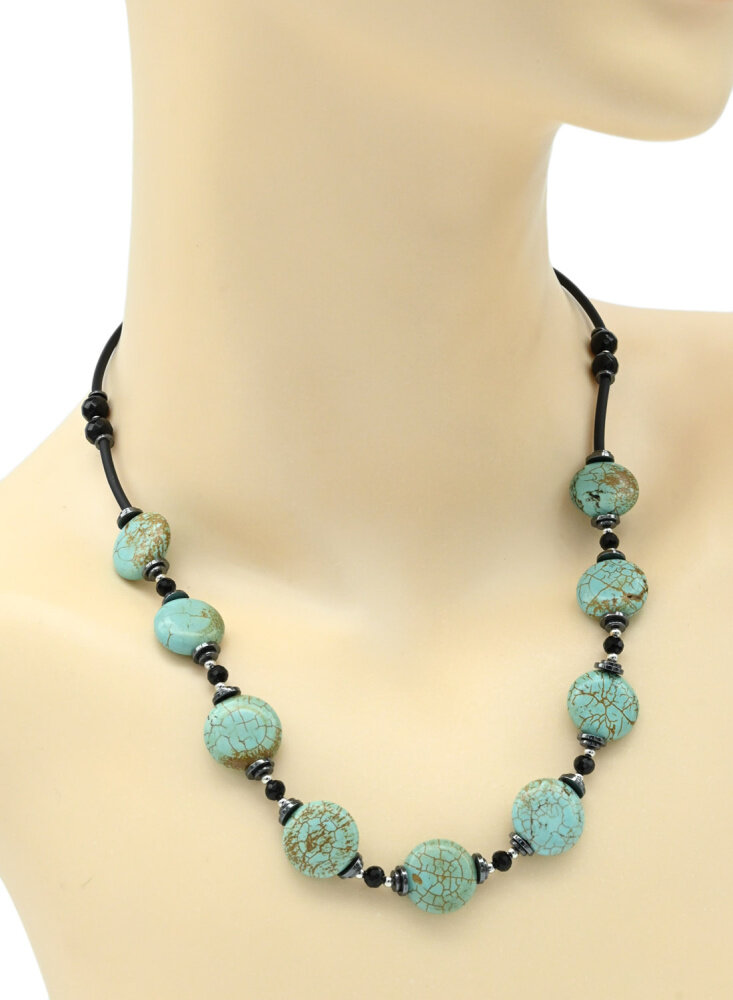 Колье, бирюза