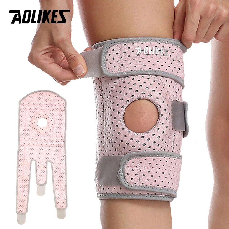 AOLIKES Наколенники для взрослых Розовый, Right leg, Pink