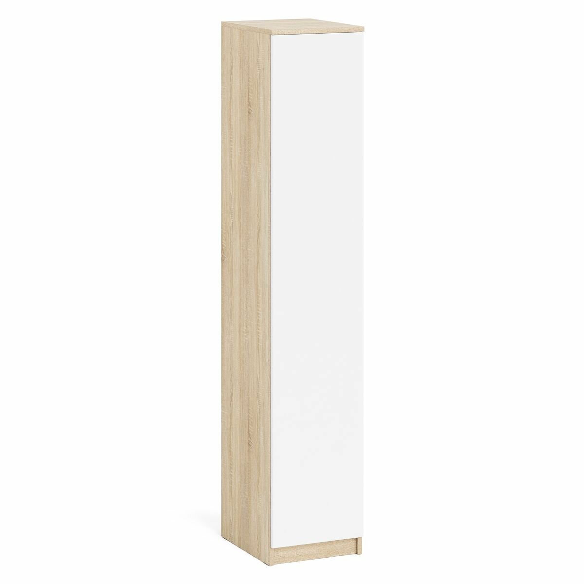 Шкаф-пенал распашной СВК Мори МШ400.1, цвет дуб сонома/белый