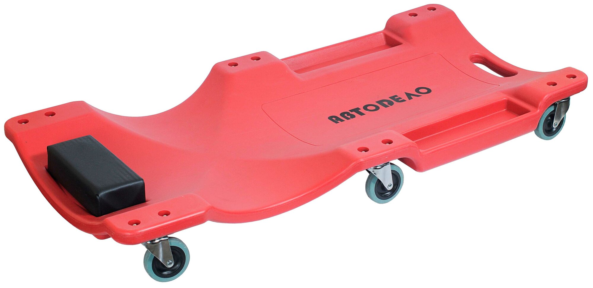 Лежак подкатной/Нагрузка 200кг L1010мм B470мм H125мм/Колеса 6шт D75мм/Поддон магнитный L240мм B138мм H35мм h24мм/Перчатки/Анатомический лежак Ударопрочный МБС маслобензостойкий/Лежак для автосервиса