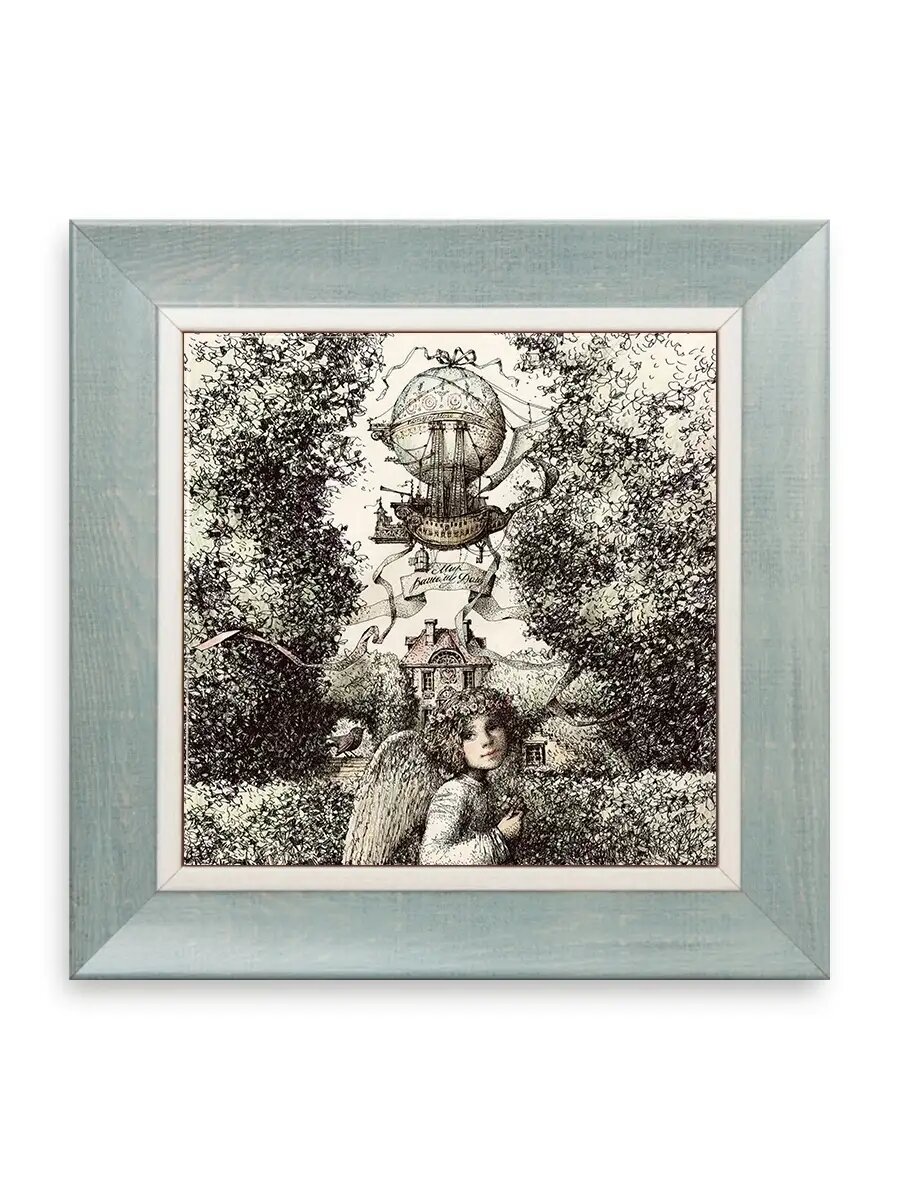 Картина на стену с ангелом.