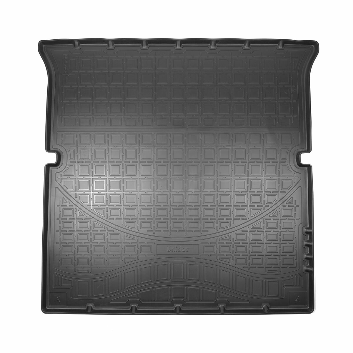 Коврик в багажник Norplast/Unidec для BMW X7 в кузове G07 (2018-) Черный, сложенный 3 ряд, полиуретан, арт. NPA00-T07-791