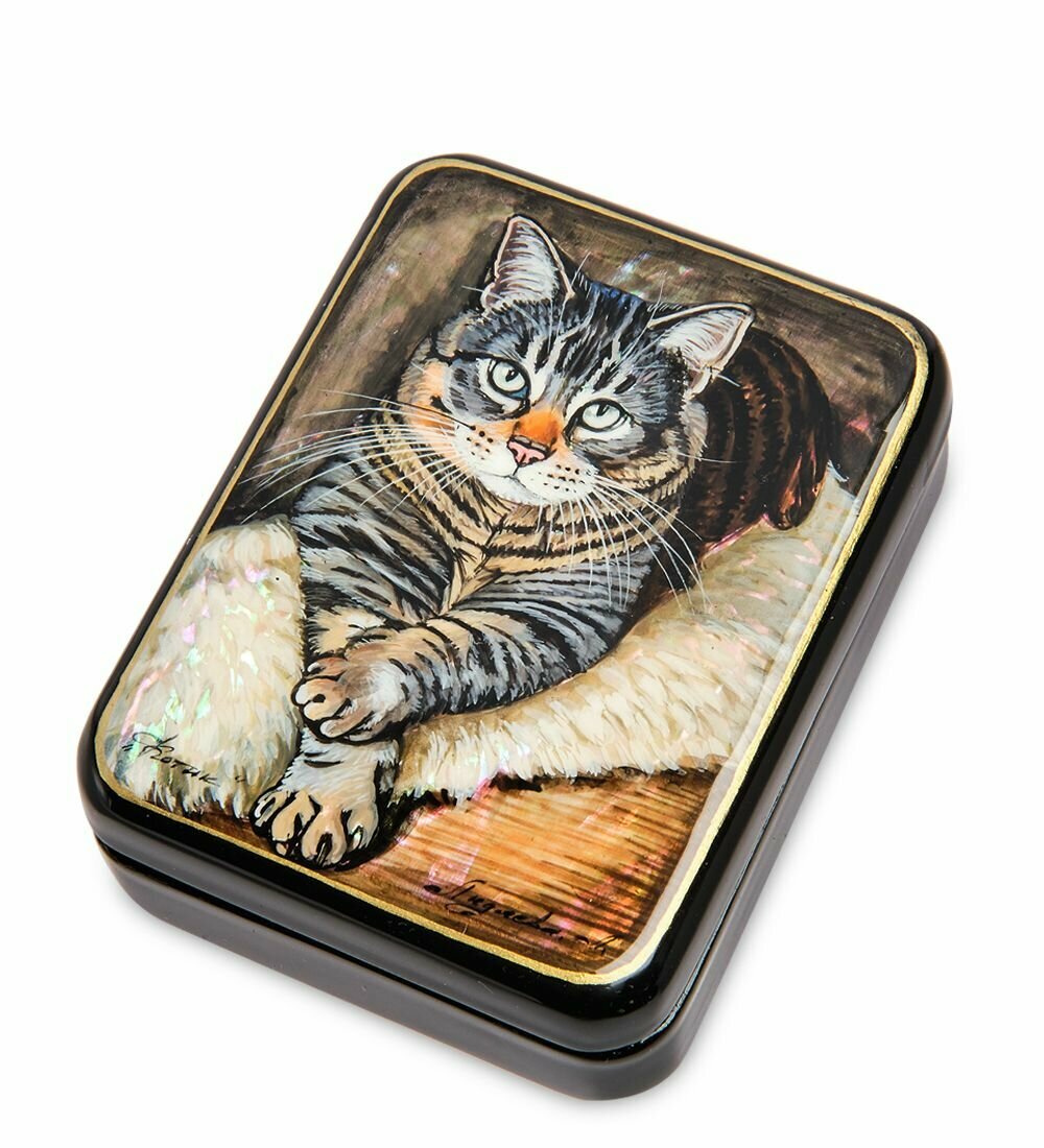Шкатулка Котик исп. Лидяева
