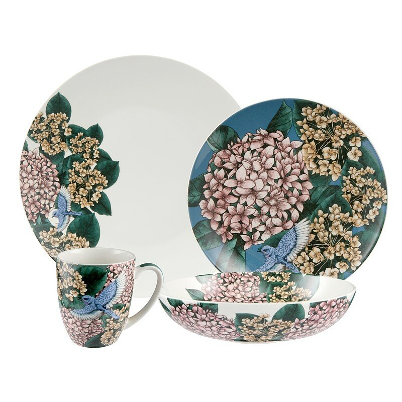 Обеденный набор "Воспоминание" на 4 персоны, 16 предметов, фарфор, Maxwell & Williams, MW413-YD0125