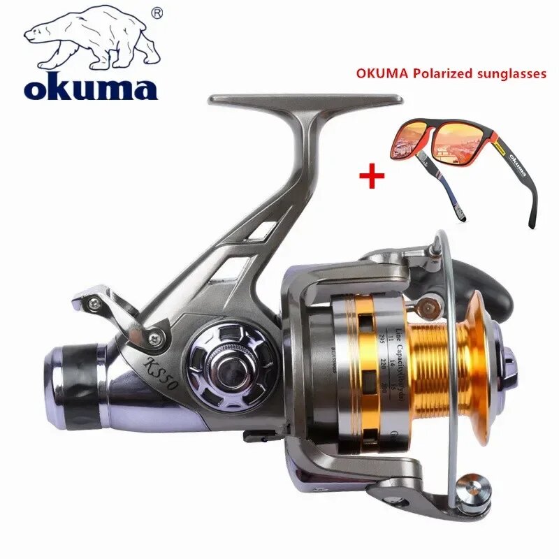OKUMA KS3000/KS4000/KS5000/KS6000 безынерционная катушка для морской рыбалки 4000 серия, Золотой