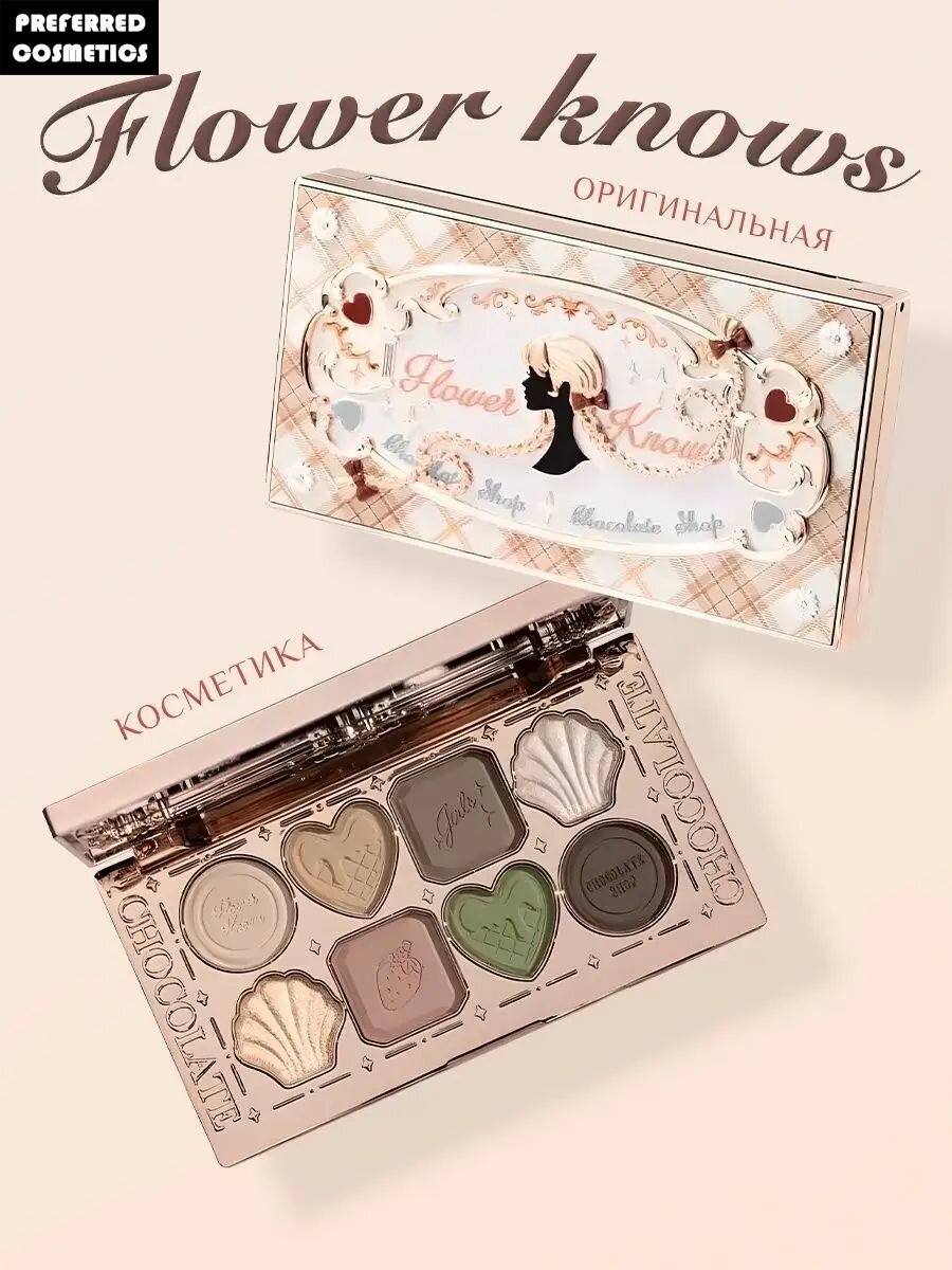 Flower Knows Original Палетка теней Chocolate Series