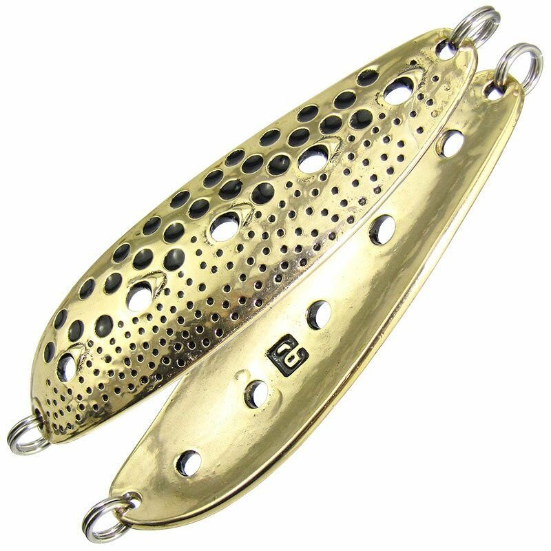 Блесна из латуни на лосося, покрыта золотом и серебром RB Фаворит 15гр - 63