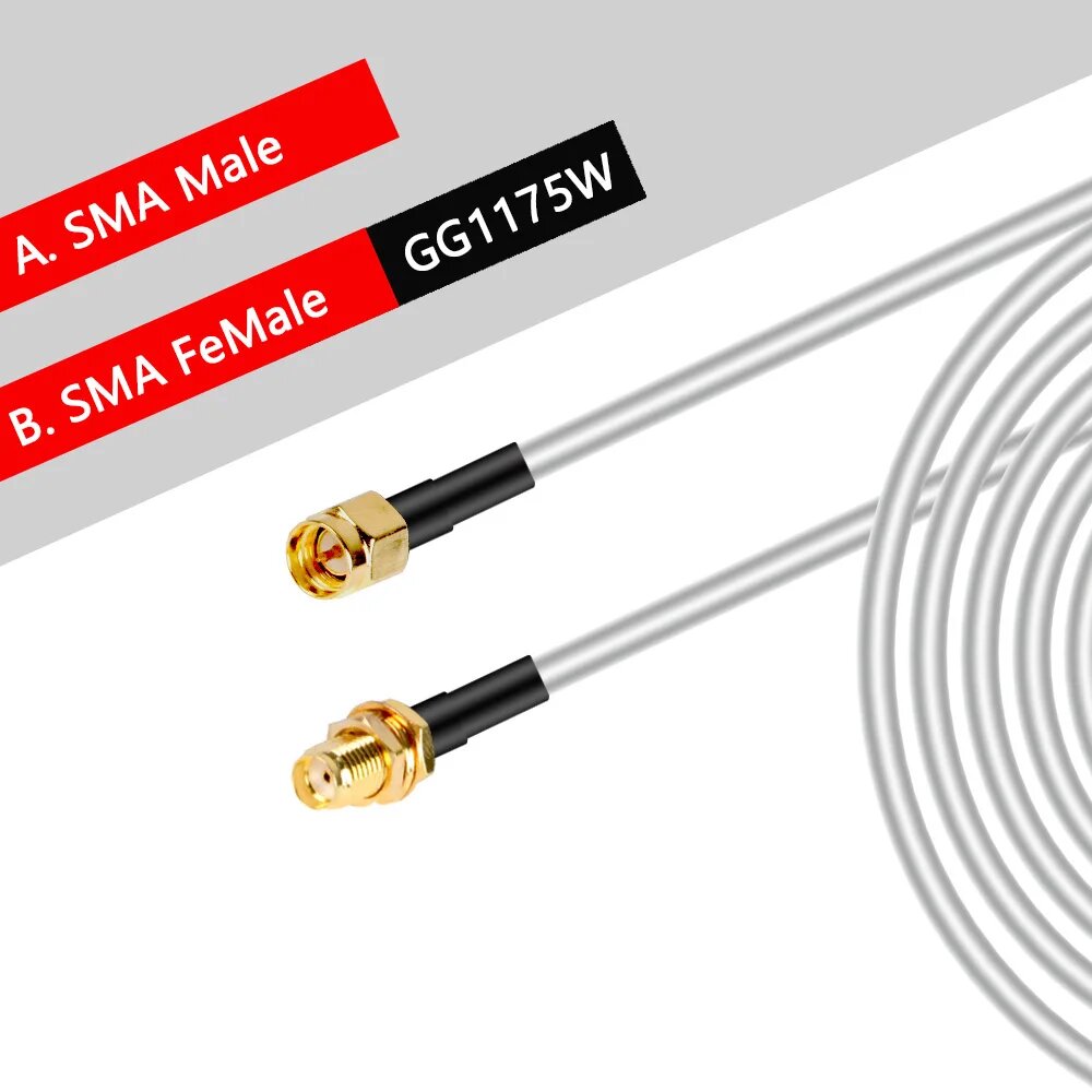 RG58 коаксиальный кабель-удлинитель R 10M, SMA M to SMA F