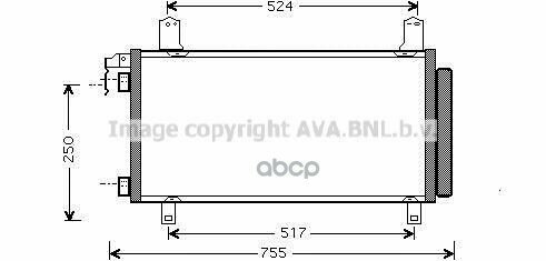 Радиатор кондиционера MAZDA 6 H.D. 04/02- Ava арт. MZ5158D