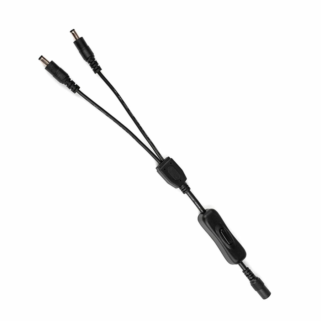 DC5.5x2.1mm Y-сплиттер адаптер для камер и светодиодных лент