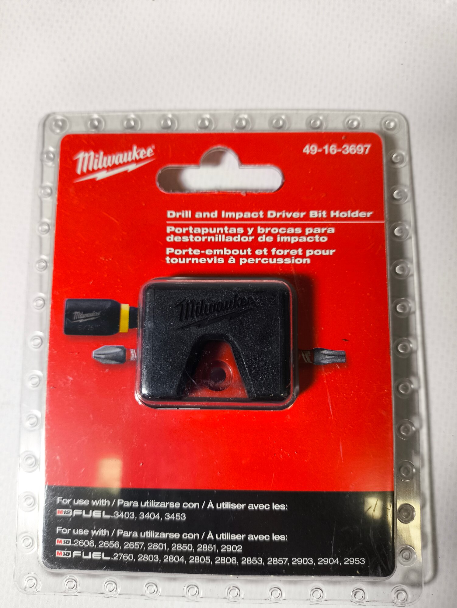 Держатель бит для шуруповертов, ударных Milwaukee арт.49-16-3697, блистер