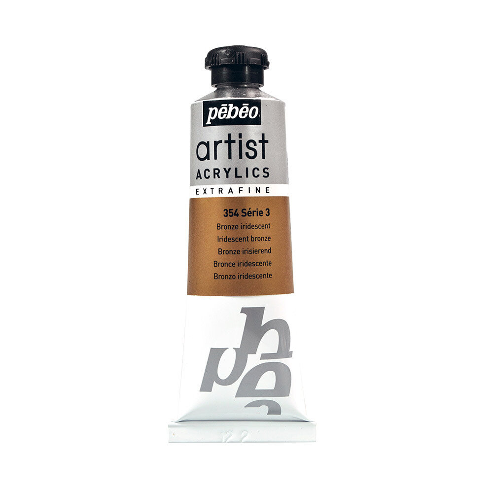 Краска акриловая Pebeo Artist Acrylics extra fine, №3, металлик, 37 мл, под бронзу