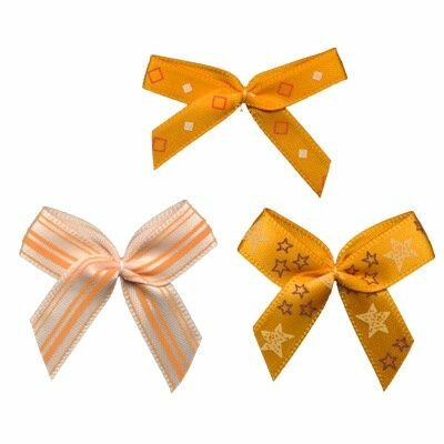 Бантики Annet Текстильные, №306, оранжевые, 5х20 шт (BDR)