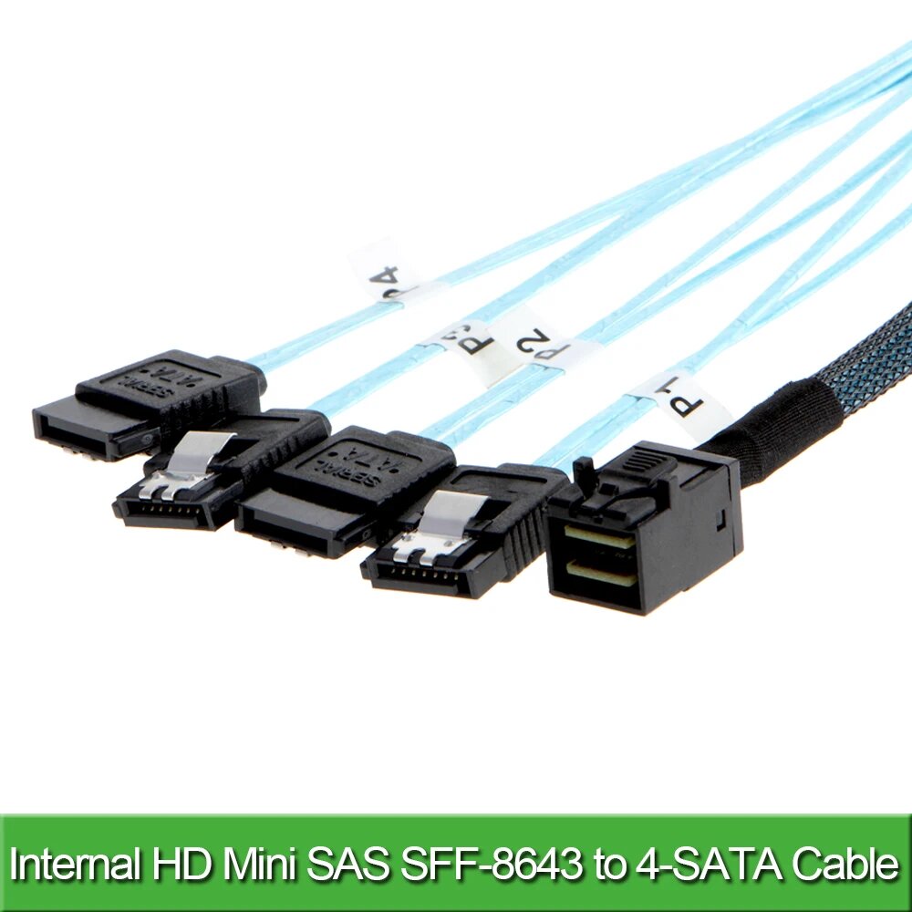 Кабель SFF-8643 — SATA, кабель Mini SAS — SATA Разъемный кабель Mini SAS SFF 8643 — SATA Mini SAS HD — SATA SAS — 4X кабель SATA