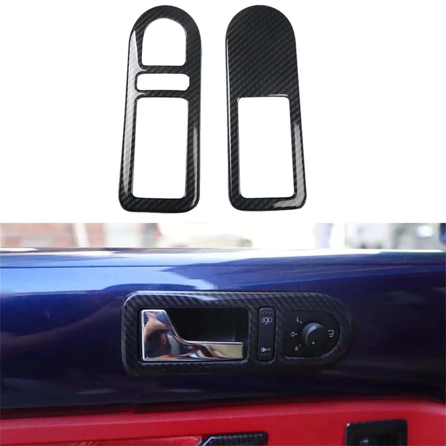 Для VW Volkswagen New Beetle 2003-2010 салонные дверные ручки автомобиля, декоративная крышка, отделка, аксессуары из АБС-пластика, 2 шт.