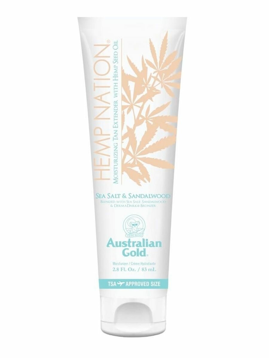 Australian Gold Sea Salt & Sandalwood, питательный лосьон для тела, серия Hemp Nation 83 мл