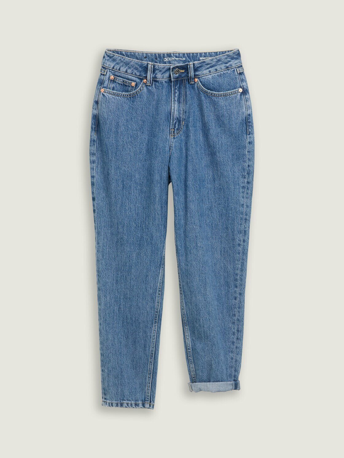 Джинсы зауженные Tom Tailor Mom Fit, размер 29, голубой — фото 1