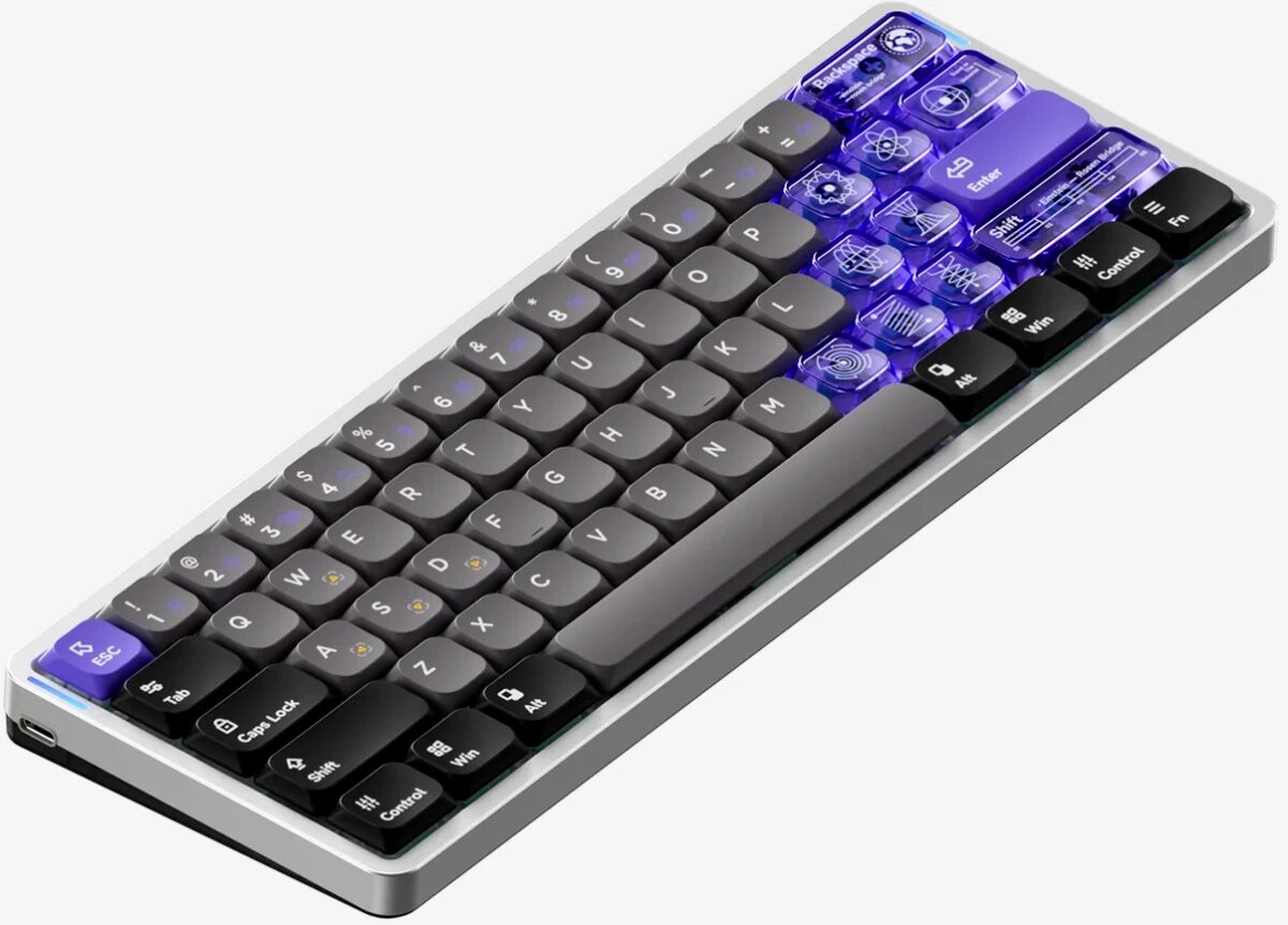 Клавиатура NuPhy AIR60 HE (Low-Profile Magnetic Jade Pro Switch) RGB (Air60HE-SS-JPRO)