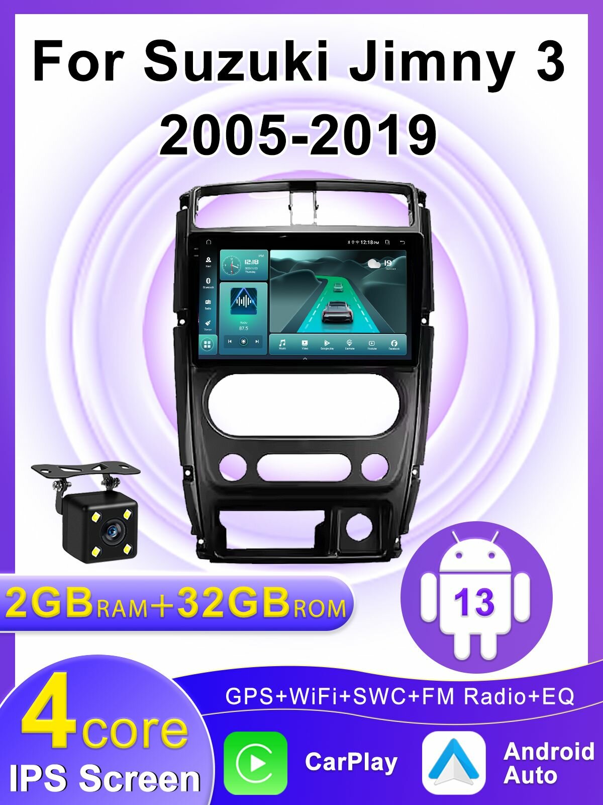 Магнитола для Suzuki Jimny 3 2005-2019