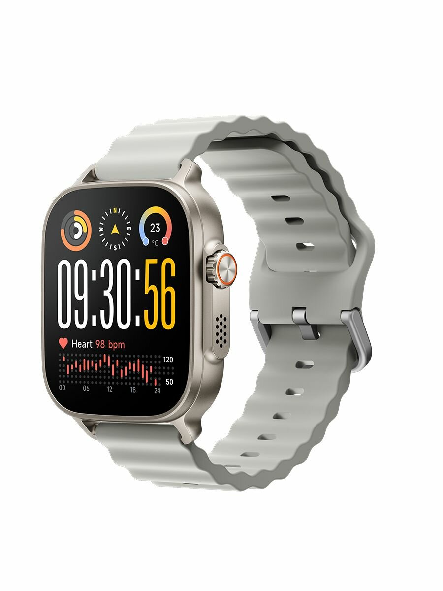 Умные часы realme Watch 5, NFC, GPS, 1.97 дюйма AMOLED Экран, IP68, Батарея 460 мАч, BLUETOOTH 5.3, Серебро