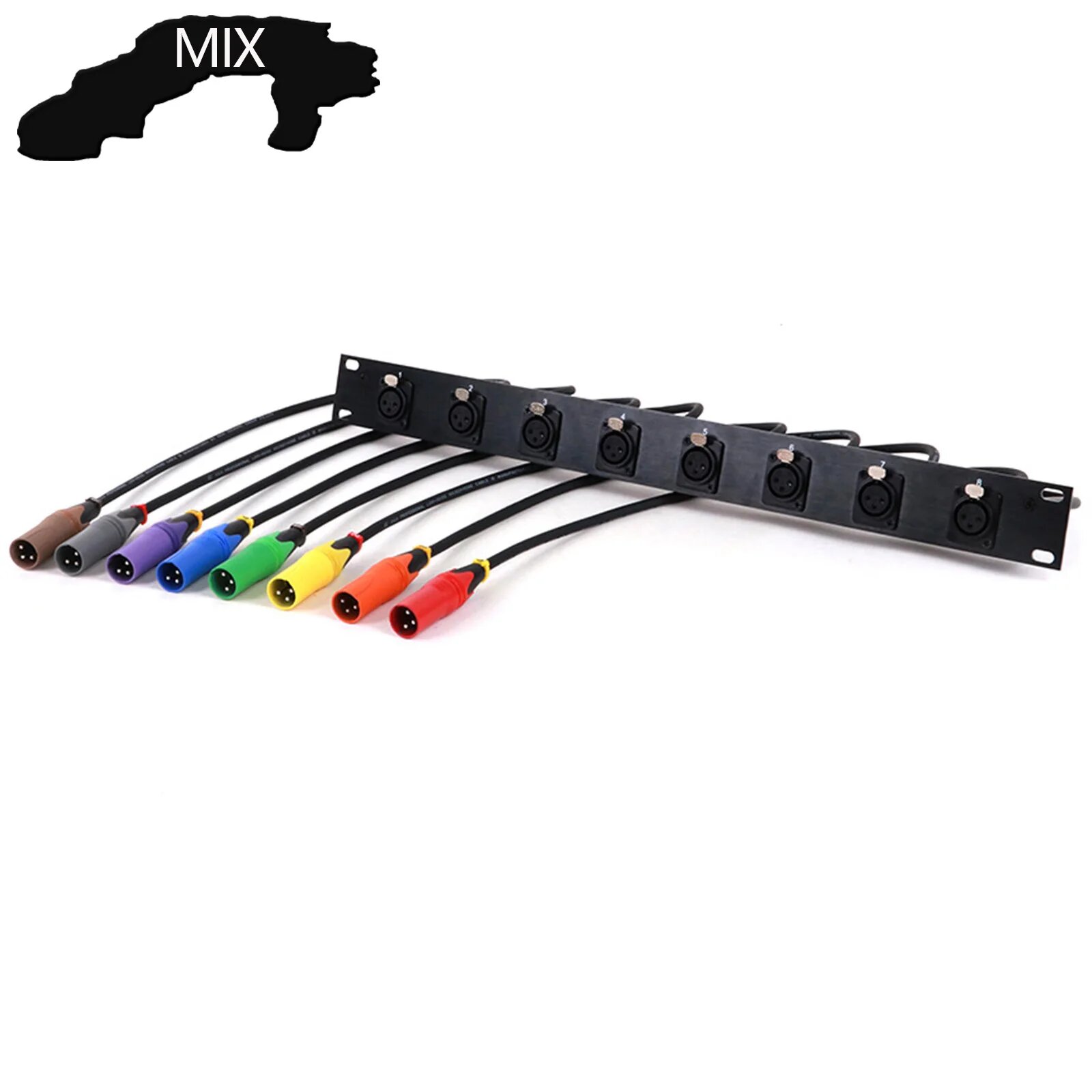 XLR аудиокабель 8-контактный, 3M, MIX
