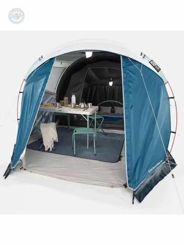 Палатка кемпинговая Quechua Arpenaz 4.1 Fresh&Black на 4 человека защита от солнца и комфортный отдых
