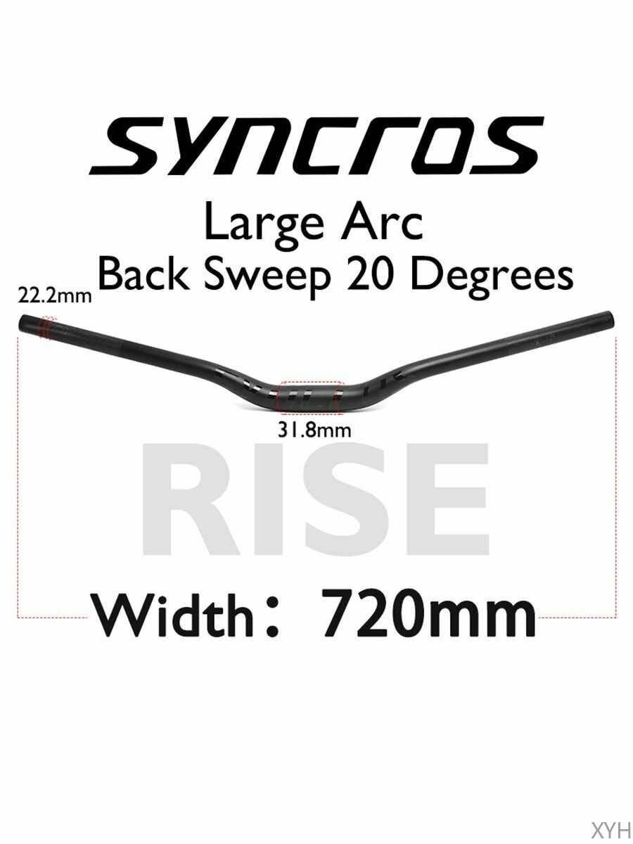 Syncros-Полностью углепластиковый руль для горного велосипеда MTB