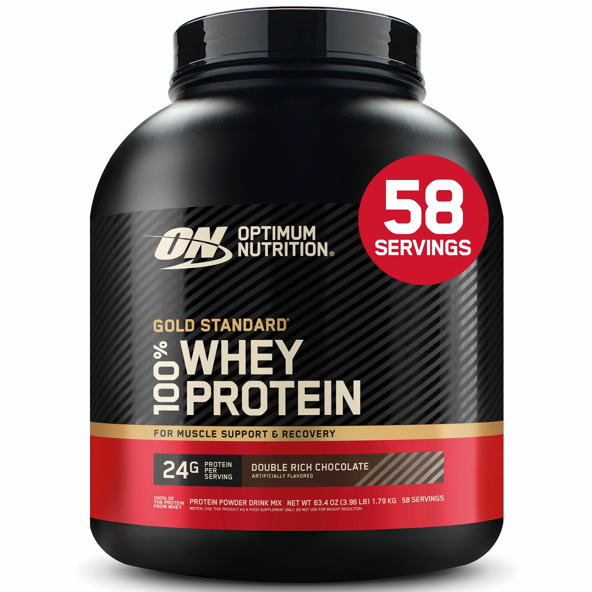 Сывороточный протеин OН - Голд Стандарт 100% Вей 3,96 фунтов Двойной Богатый Шоколад / ON - Gold Standard 100% Whey 3.96 lb Double Rich Chocolate