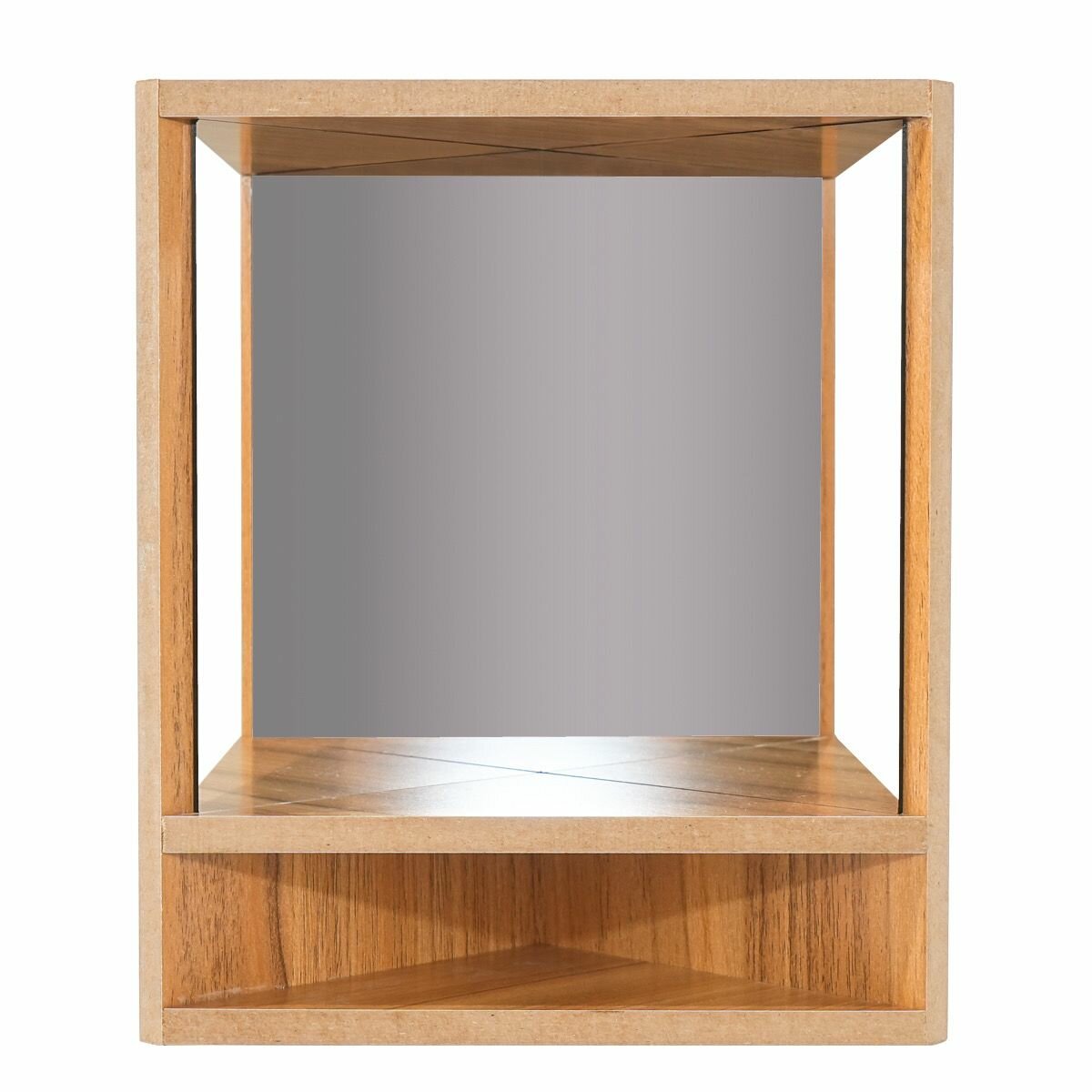 Зеркало без рамки, настоящее зеркало, из массива дерева, в китайском стиле, стоячее зеркало, высокая эстетика, увеличивающее, без обратного хода, интернет-знаменитость, зеркало для макияжа