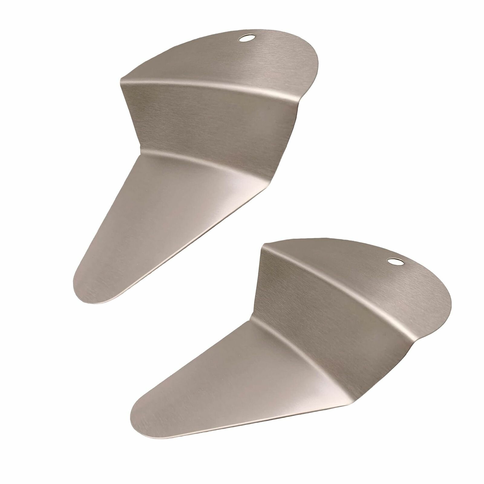 Набор из 2 прочных нержавеющих стальных лопаток для пиццы и пирогов