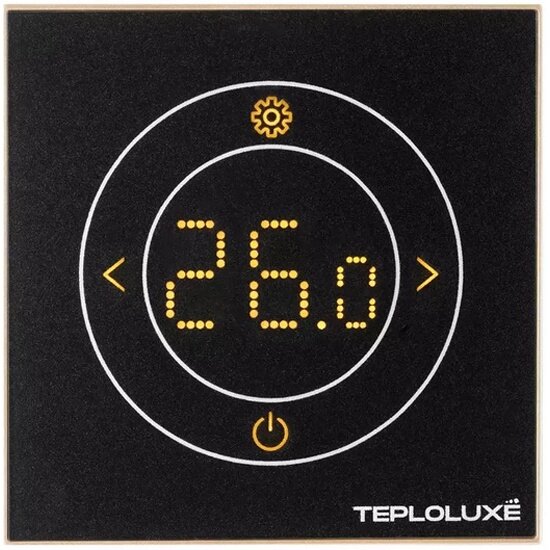 Терморегулятор Теплолюкс электронный Solus Zen Wi-Fi черный/золото