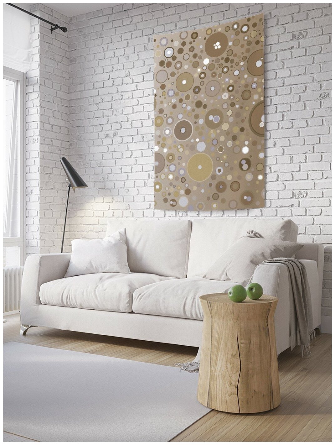 Вертикальное фотопанно на стену JoyArty "Блики мыльных пузырей", 100x150 см