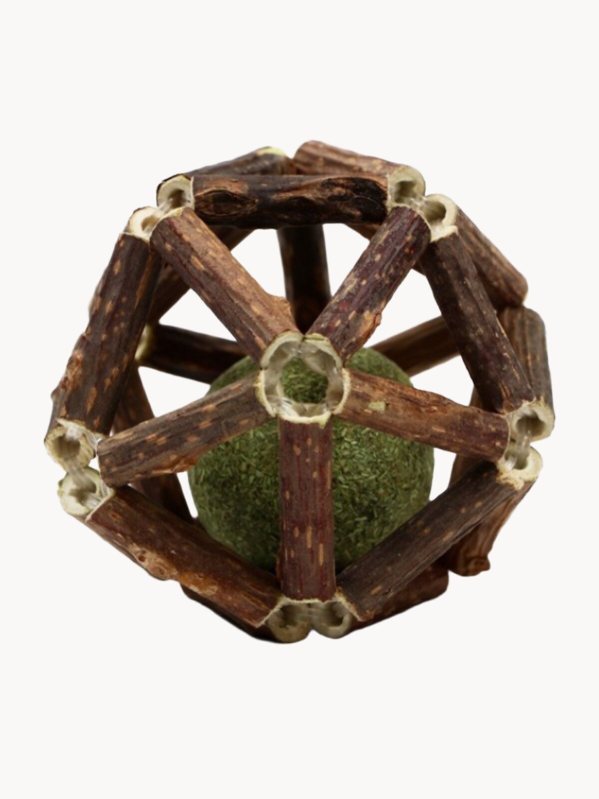 Шарик кошачья мята с мататаби, игрушка антистресс, шарик с мятой и палочками мататаби большой 8 см