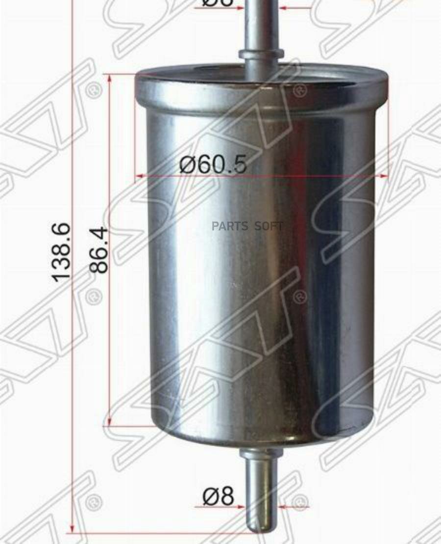 Фильтр топливный Renault Duster 10-15 / Logan 04-16 SAT ST-7700845961 | цена за 1 шт