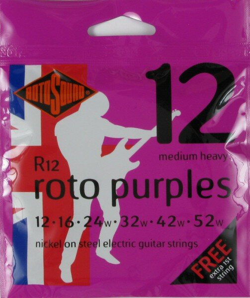 Струны для электрогитары Rotosound Roto Purples R12 12-52