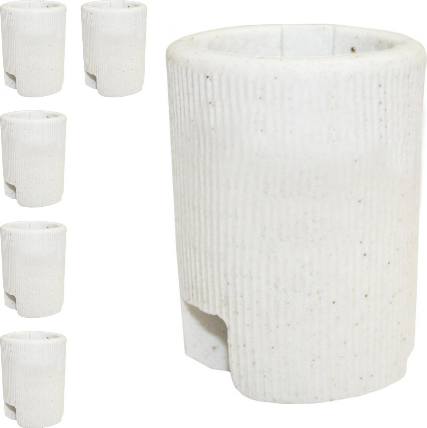 Патрон TDM Electric E14 керамический белый (комплект из 5 шт.)