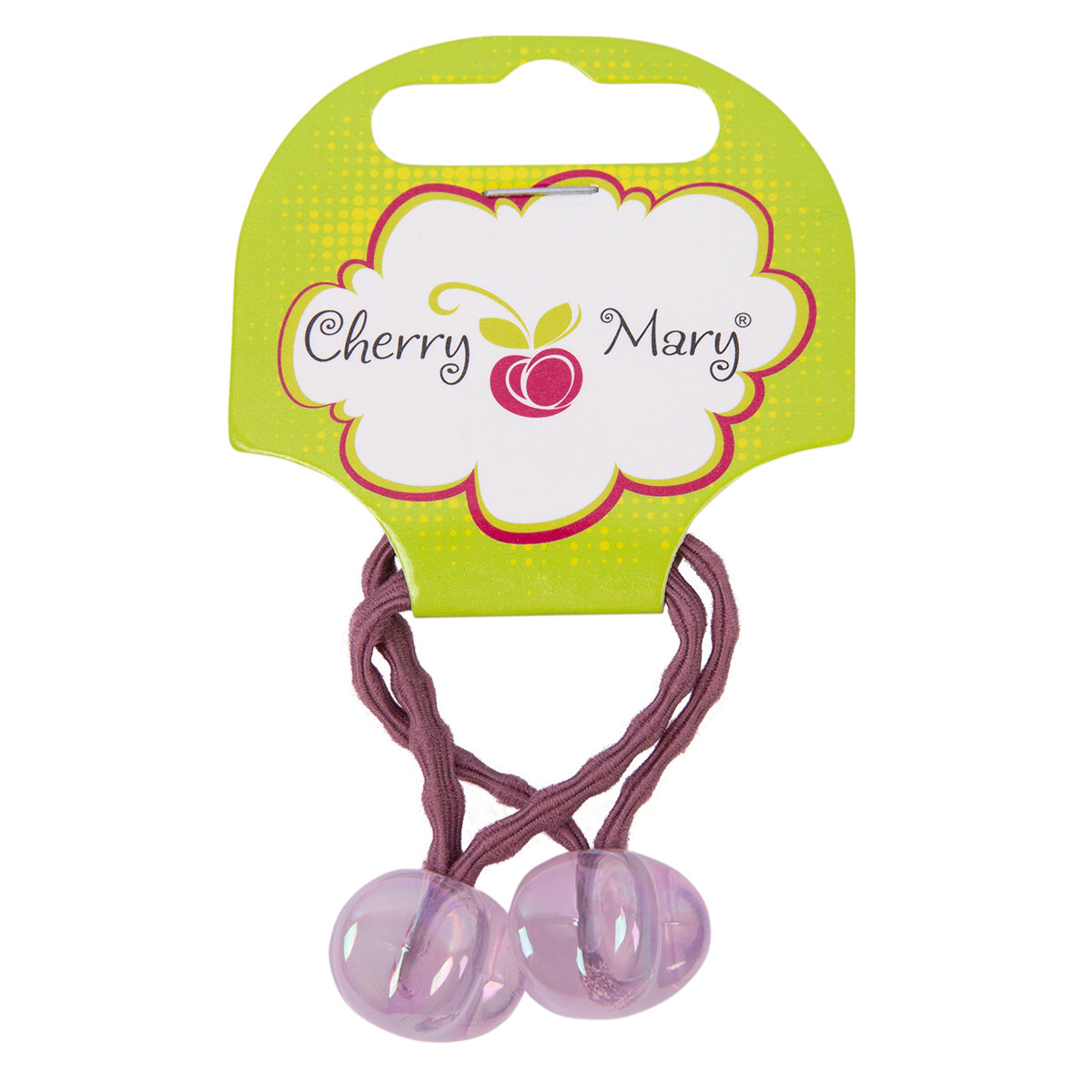 CHERRY MARY R6206 Набор резинок для волос 2шт. №01 фиолетовый эластичные без зацепок