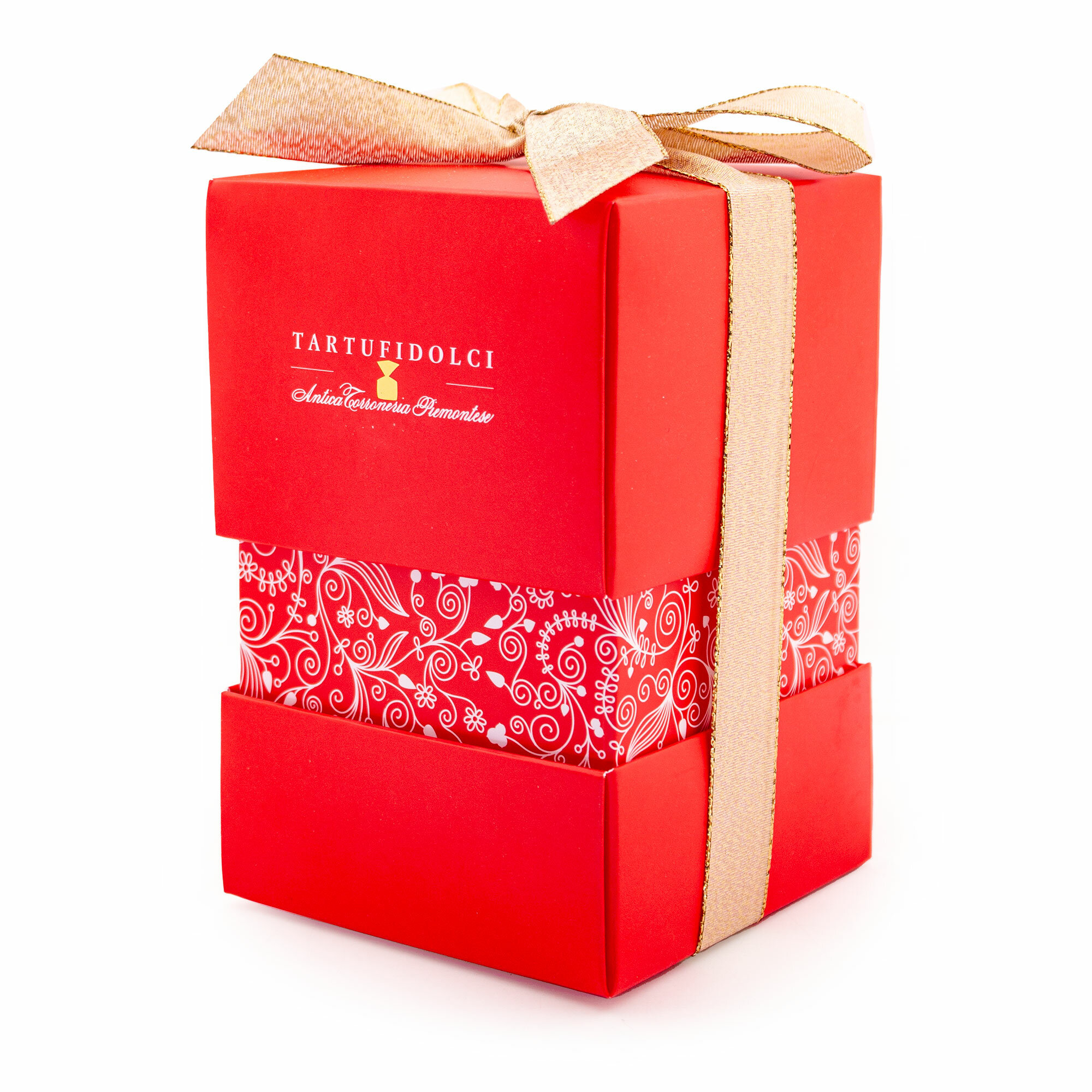 Конфеты 0117 Ассорти Трюфелей DELUXE, 3 вида, ANTICA TORRONERIA PIEMONTESE, 0,200 кг (карт/кор красная подарочная)