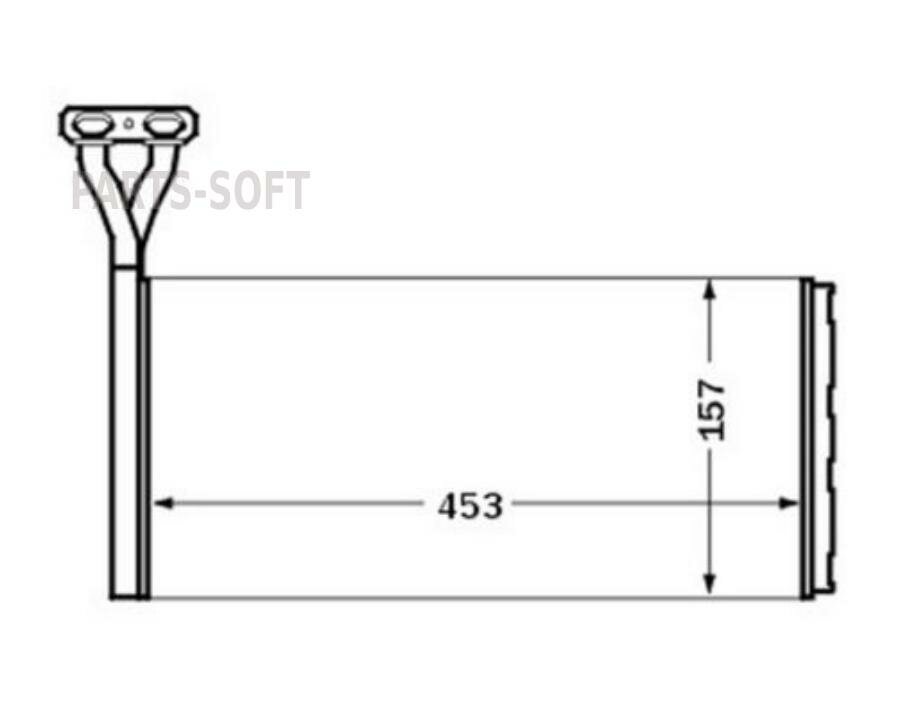 Теплообменник SCANIA SERIE P, G, R, T Mahle/Knecht арт. AH46000S
