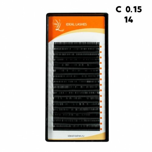 Ресницы "Ideal lashes" черные 16 линий C 0.15 14