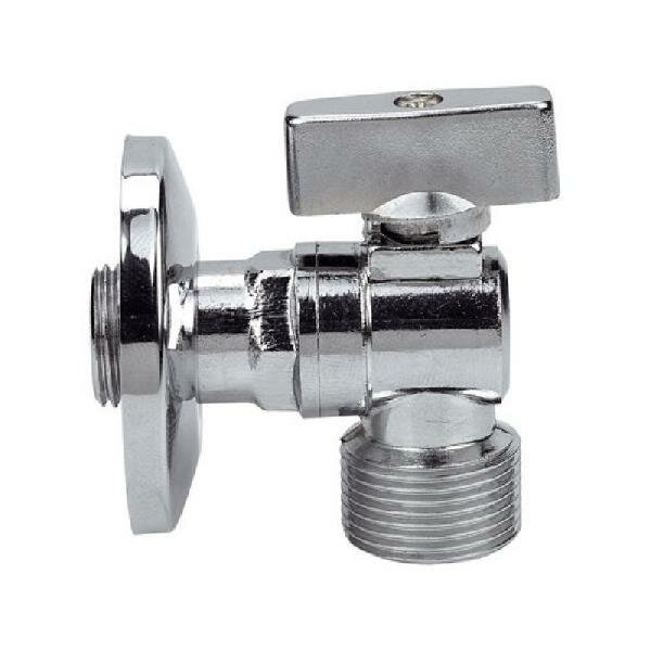 Кран шаровой угловой 1/2-3/4" для стиральных машин матовый никель TIM BL5809A